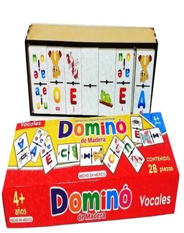 DOMINO VOCALES 28 PZ – LIBRERIA PARTHENON