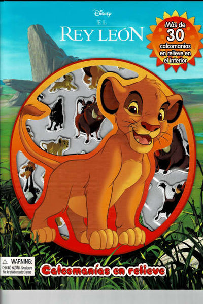 DISNEY EL REY LEON CALCOMANIAS EN RELIEV – LIBRERIA PARTHENON